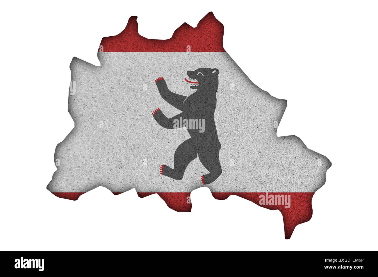 Map and flag of Berlin on felt Stock Photo - Alamy