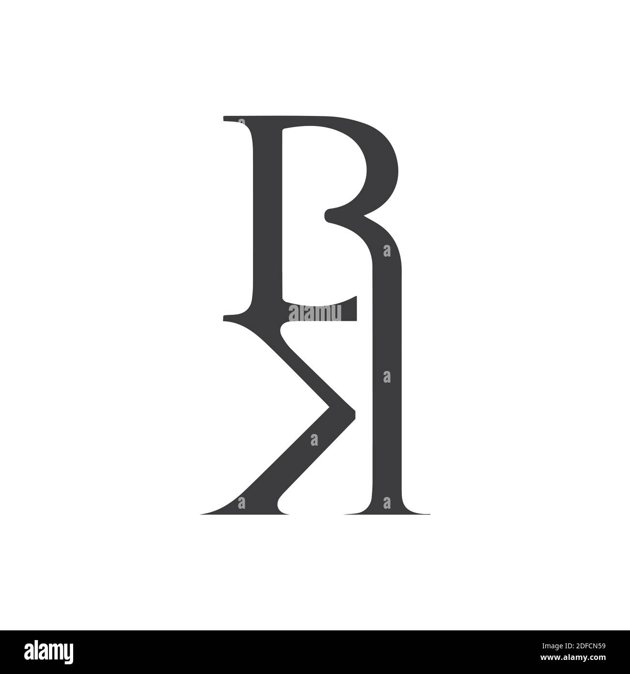 Initial letter bk logo or kb logo vector design template Stock Vector ...