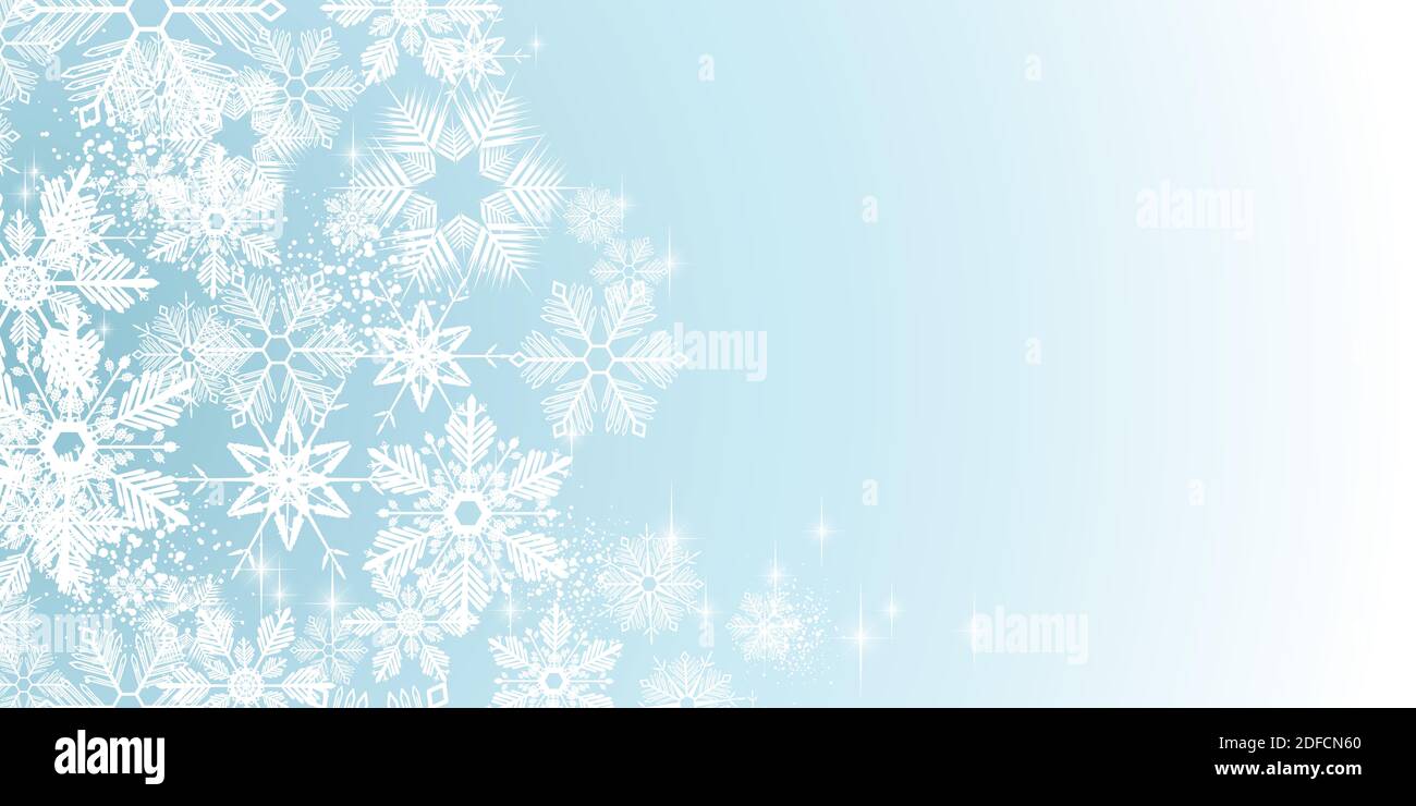 Sweet winter white snowflakes full vector background Stock Photo - Alamy