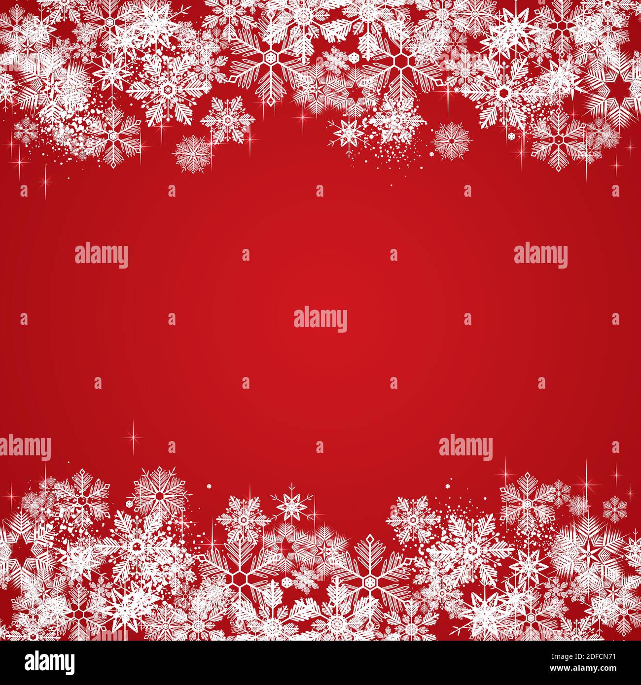 White winter snowflakes background illustration Stock Photo - Alamy
