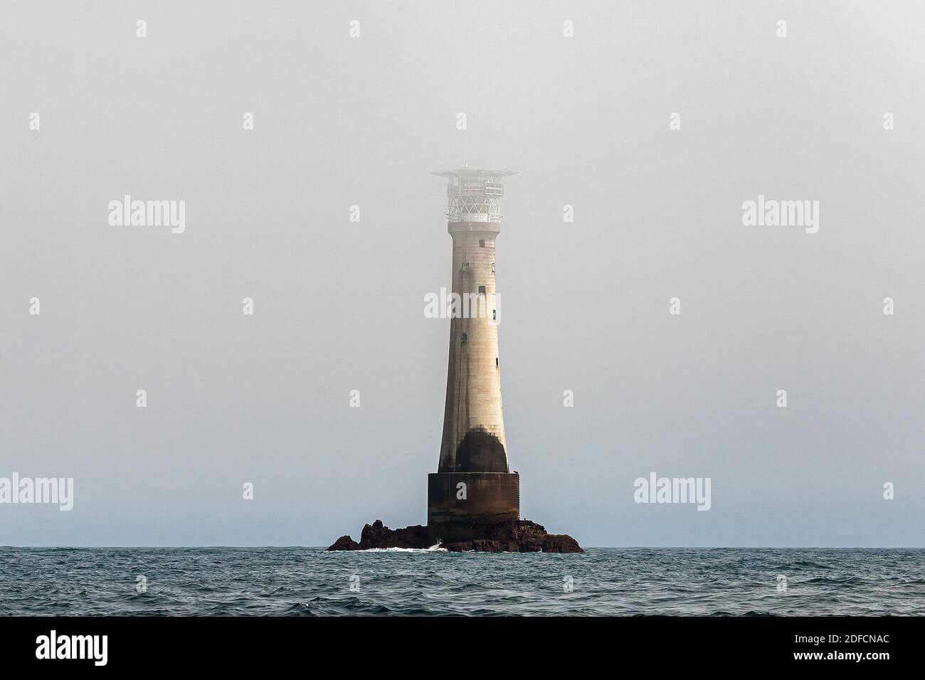 Bishop Rock Lighthouse seen from Western Rocks (Scilly Isles Stock ...
