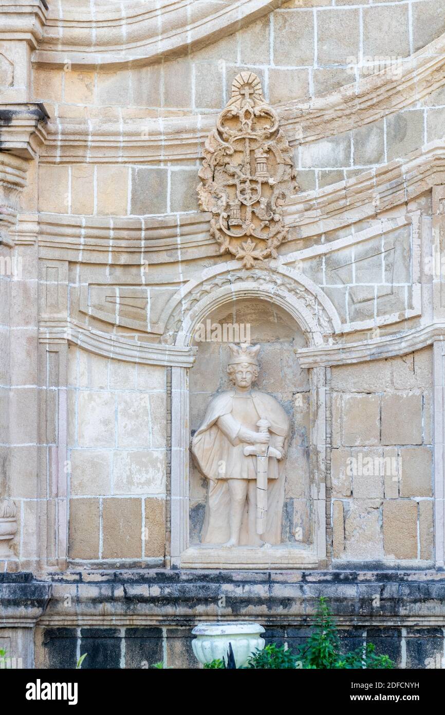 Details of Miag-ao Church in Iloilo province, Philippines Stock Photo ...