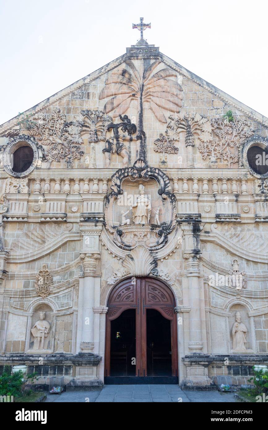 Facade of Miag-ao Church in Iloilo province, Philippines Stock Photo ...