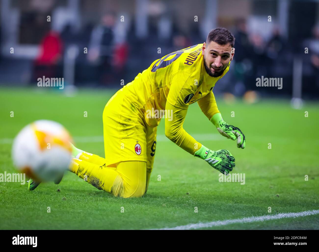 Gianluigi Donnarumma of AC Milan during the UEFA Europa League 2020/21 ...