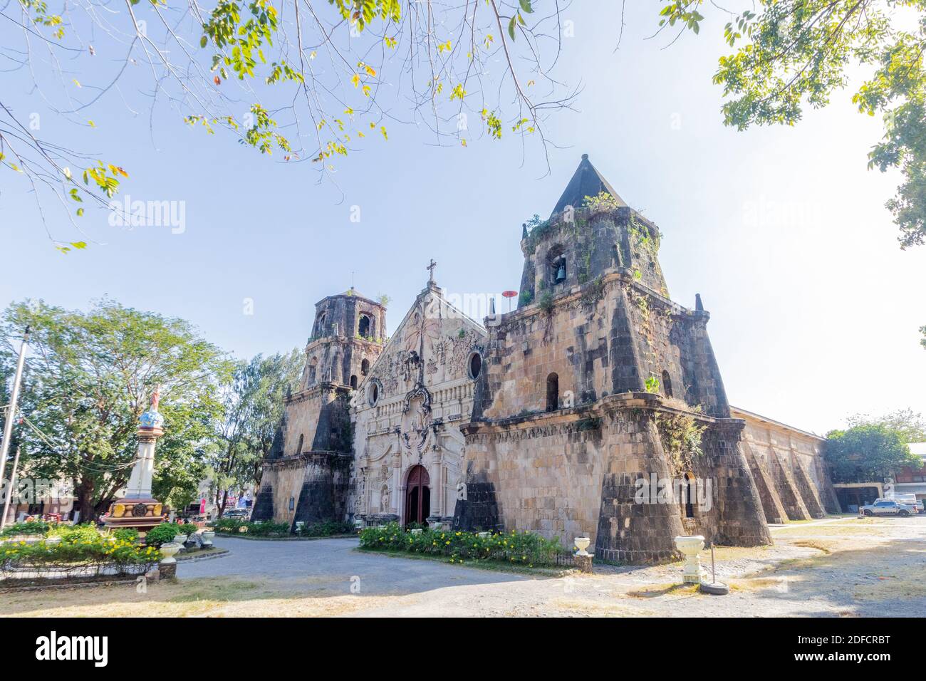 Facade of Miag-ao Church in Iloilo province, Philippines Stock Photo ...