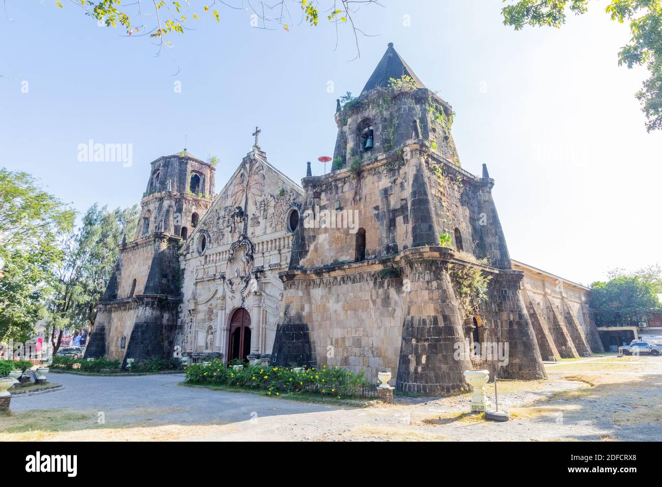 Facade of Miag-ao Church in Iloilo province, Philippines Stock Photo ...
