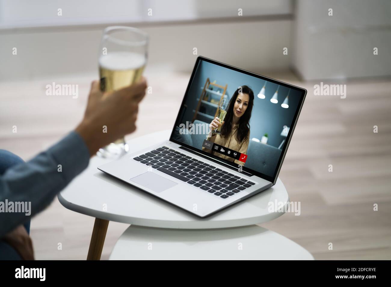 Business man laptop drinking hi-res stock photography and images - Alamy