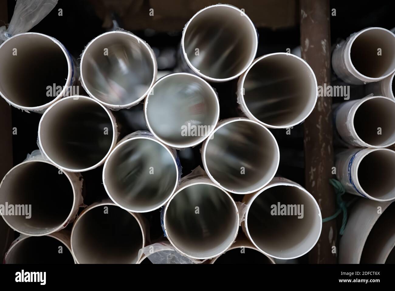 A closeup texture of a group of pipes Stock Photo - Alamy