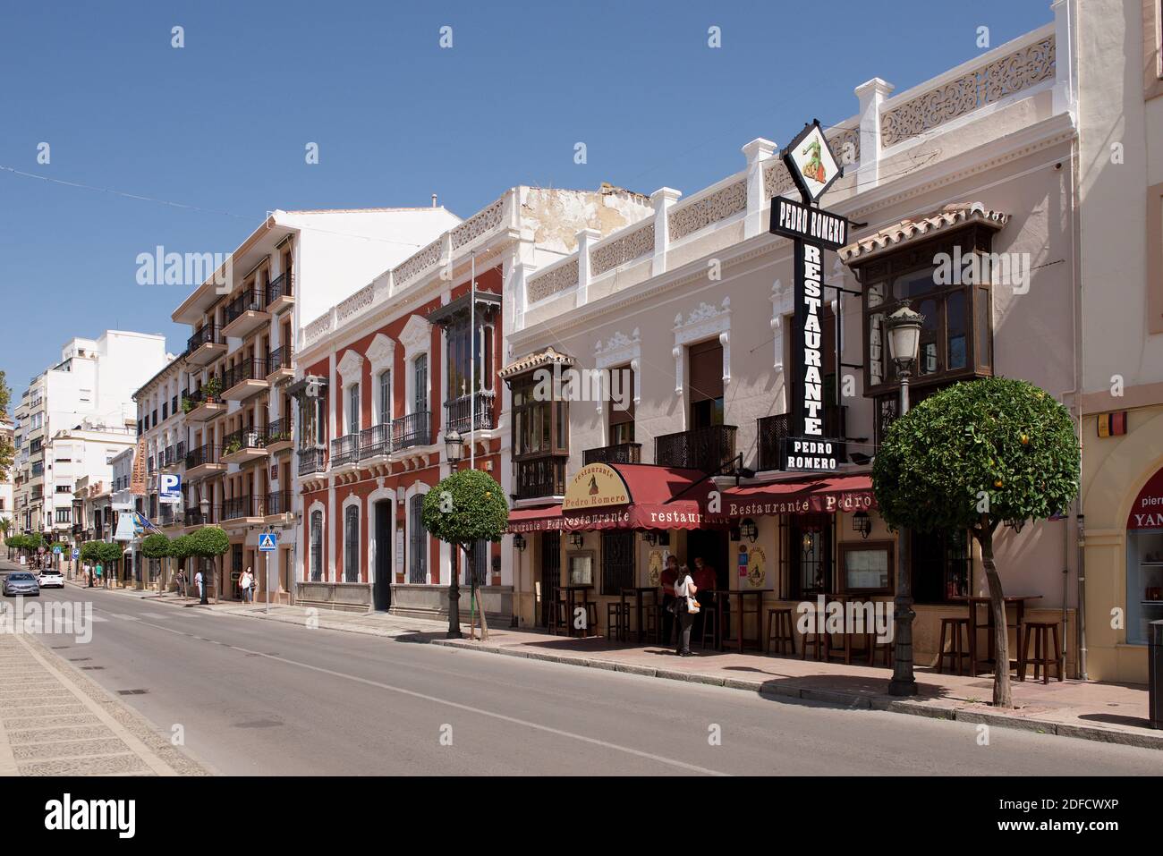 Street in Ronda, Spain Stock Photo - Alamy