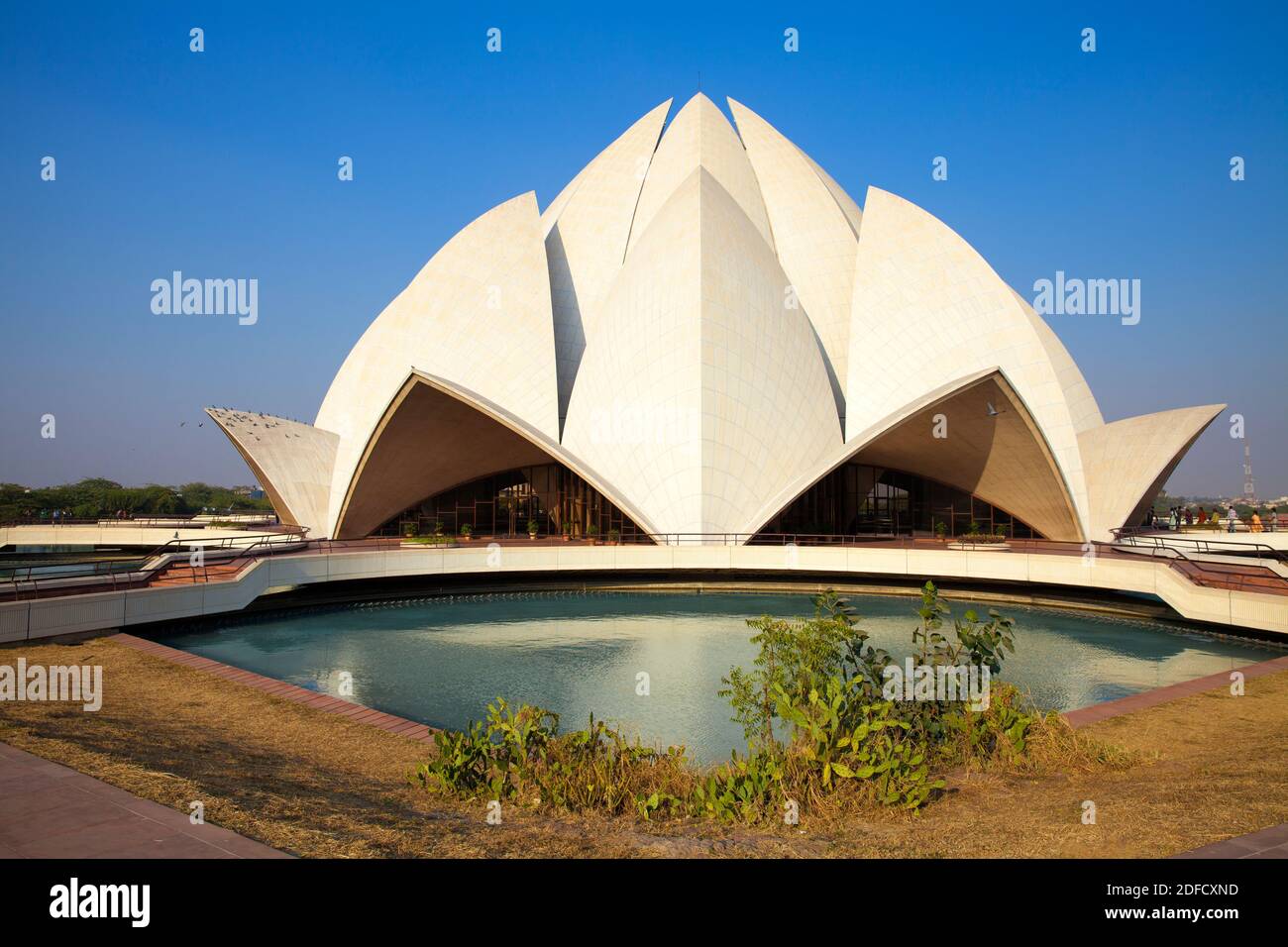 India, Delhi, New Delhi, Bahai House of Worship know as the The Lotus ...