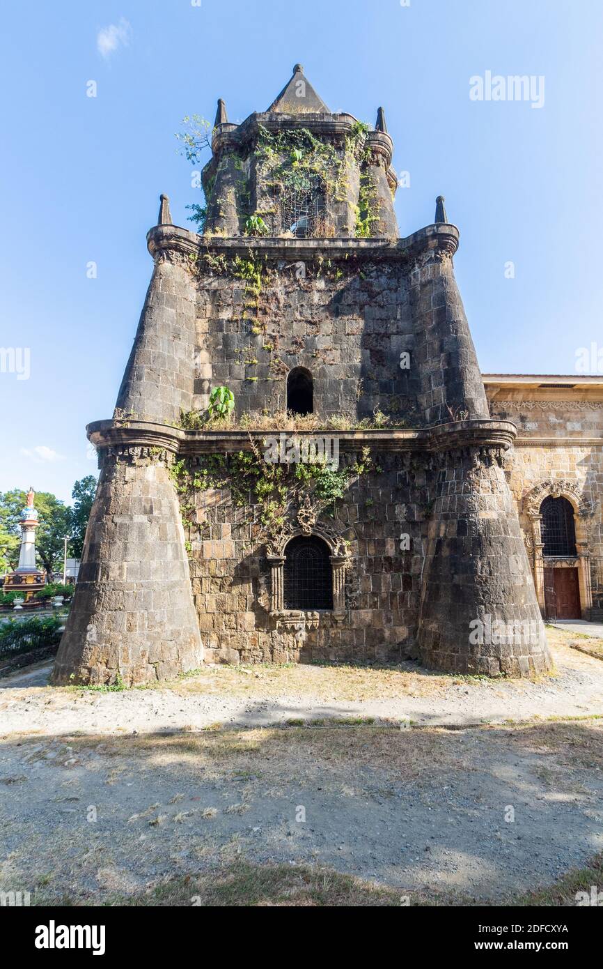 Belfry of Miag-ao Church in Iloilo province, Philippines Stock Photo ...