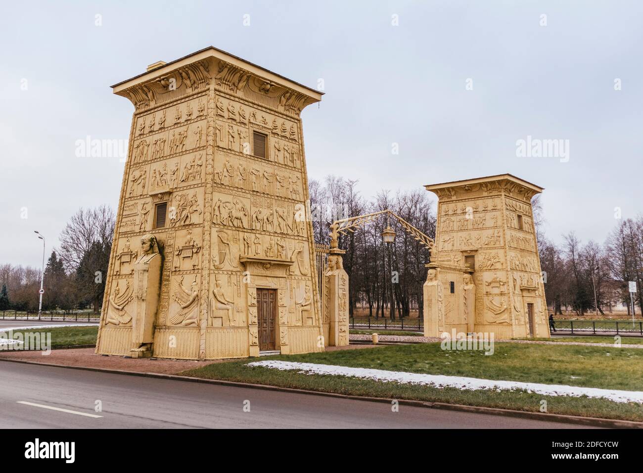 Egyptian Gate facade Architecture Pushkin welcome historic travel old ...