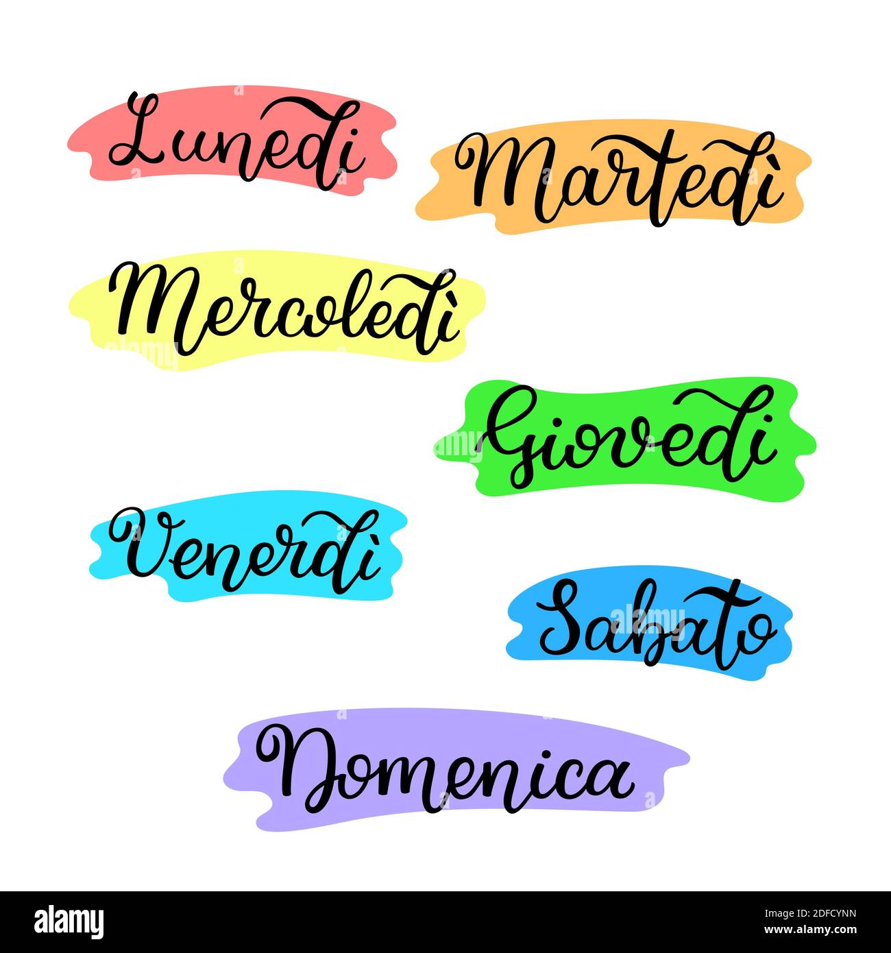 Days Of The Week In Italian