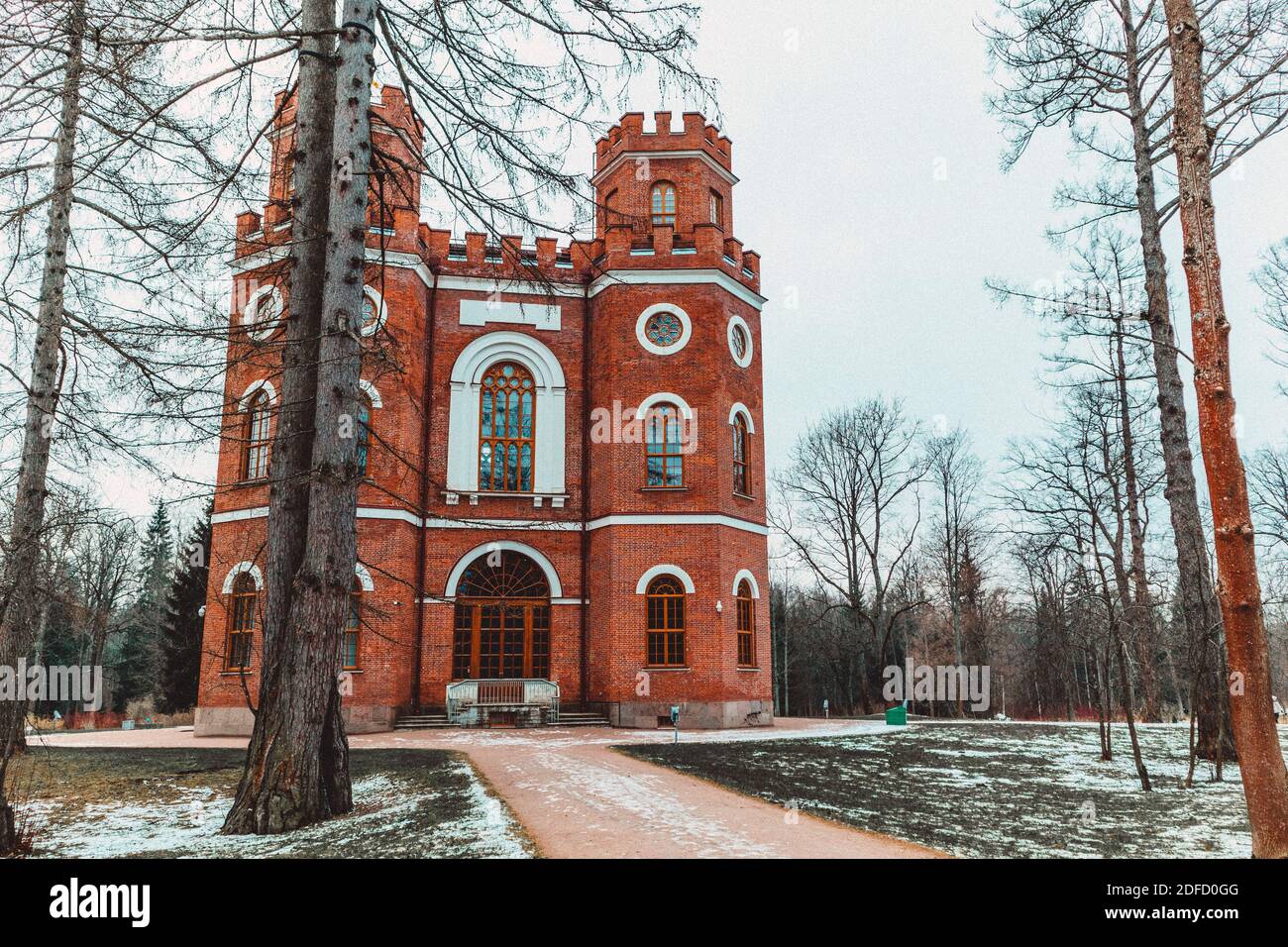 ancient fairytale medieval castle Gothic style of architecture arsenal ...