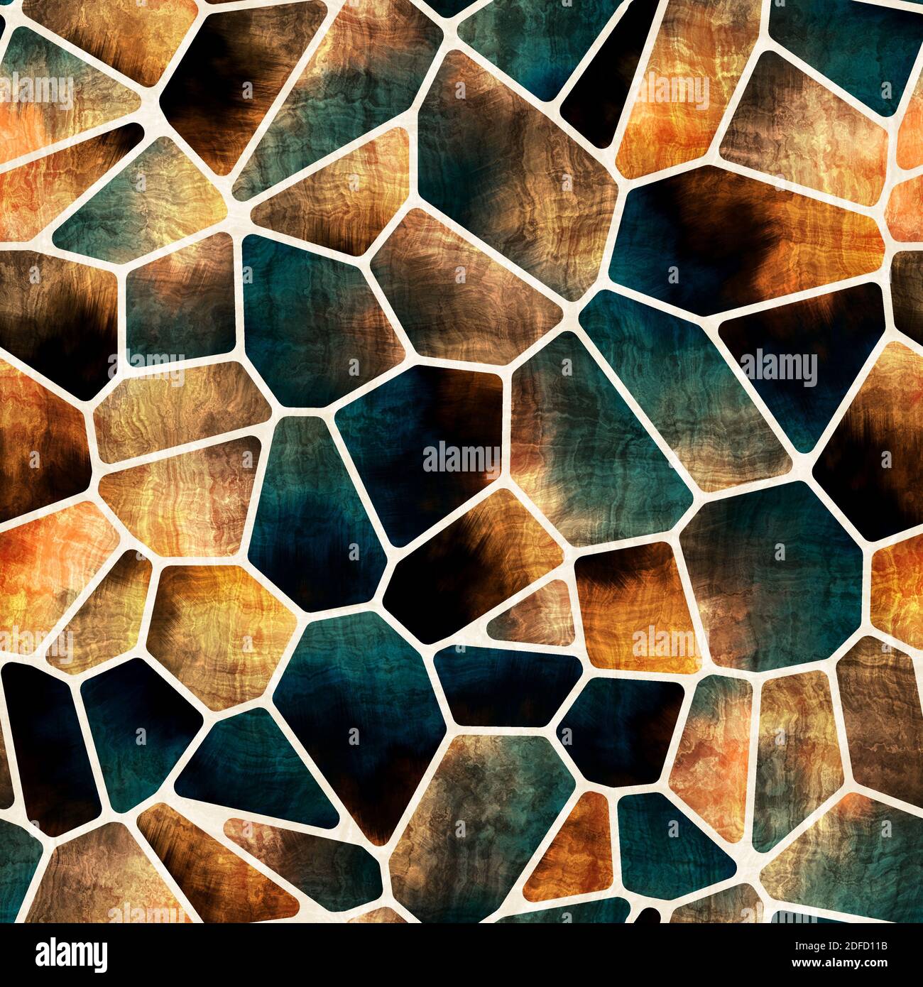 Seamless geo tile shape collage surface pattern Stock Photo - Alamy