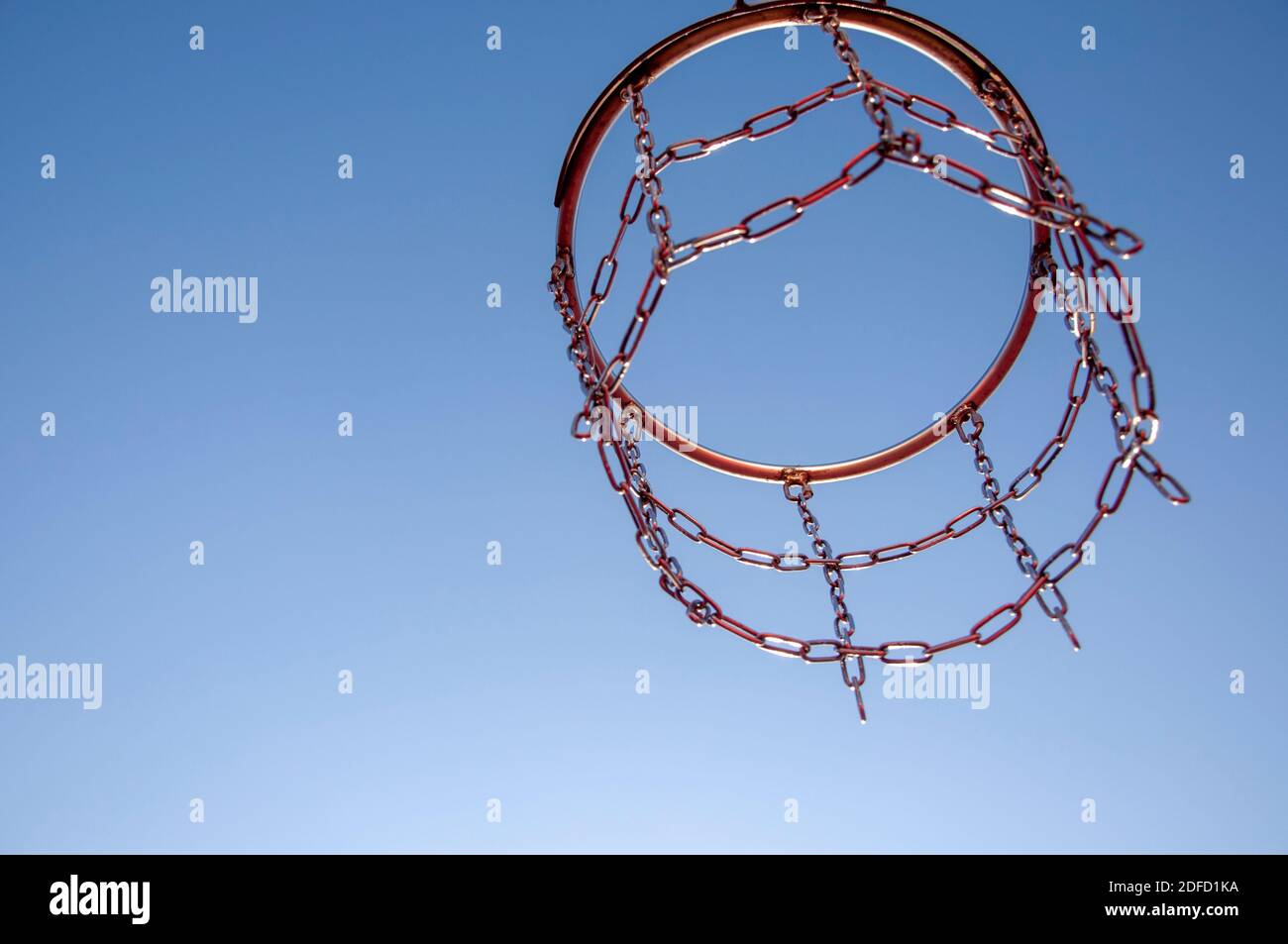 Modern extra strong metal basketball Hoop Stock Photo - Alamy