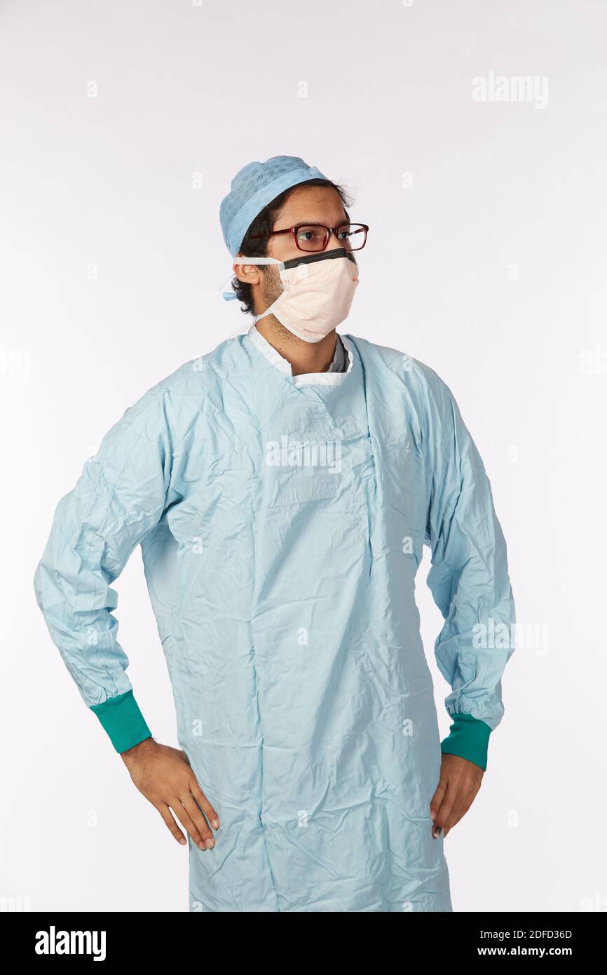 Doctor Wearing PPE Stock Photo - Alamy