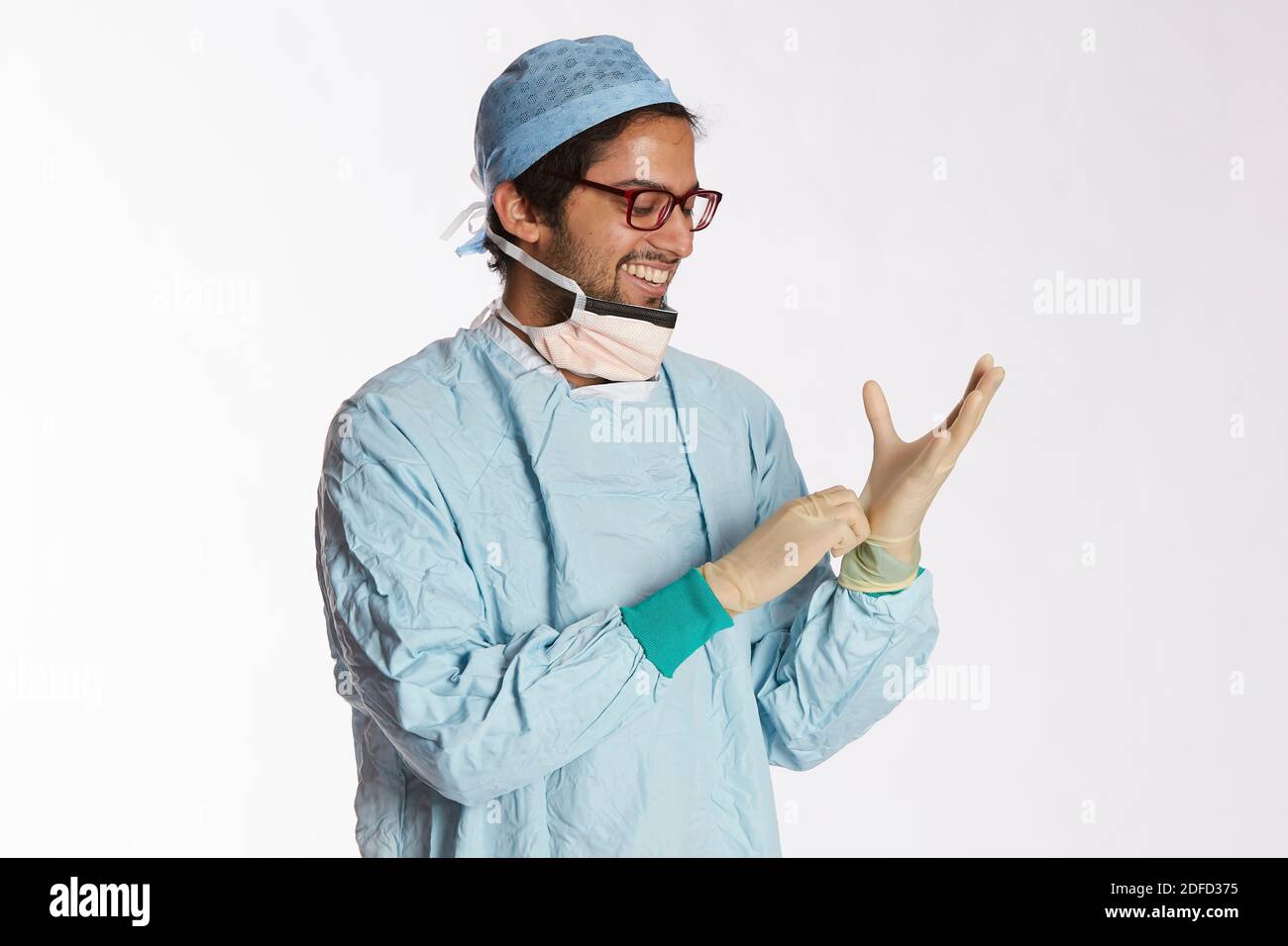 Doctor Wearing PPE Stock Photo - Alamy