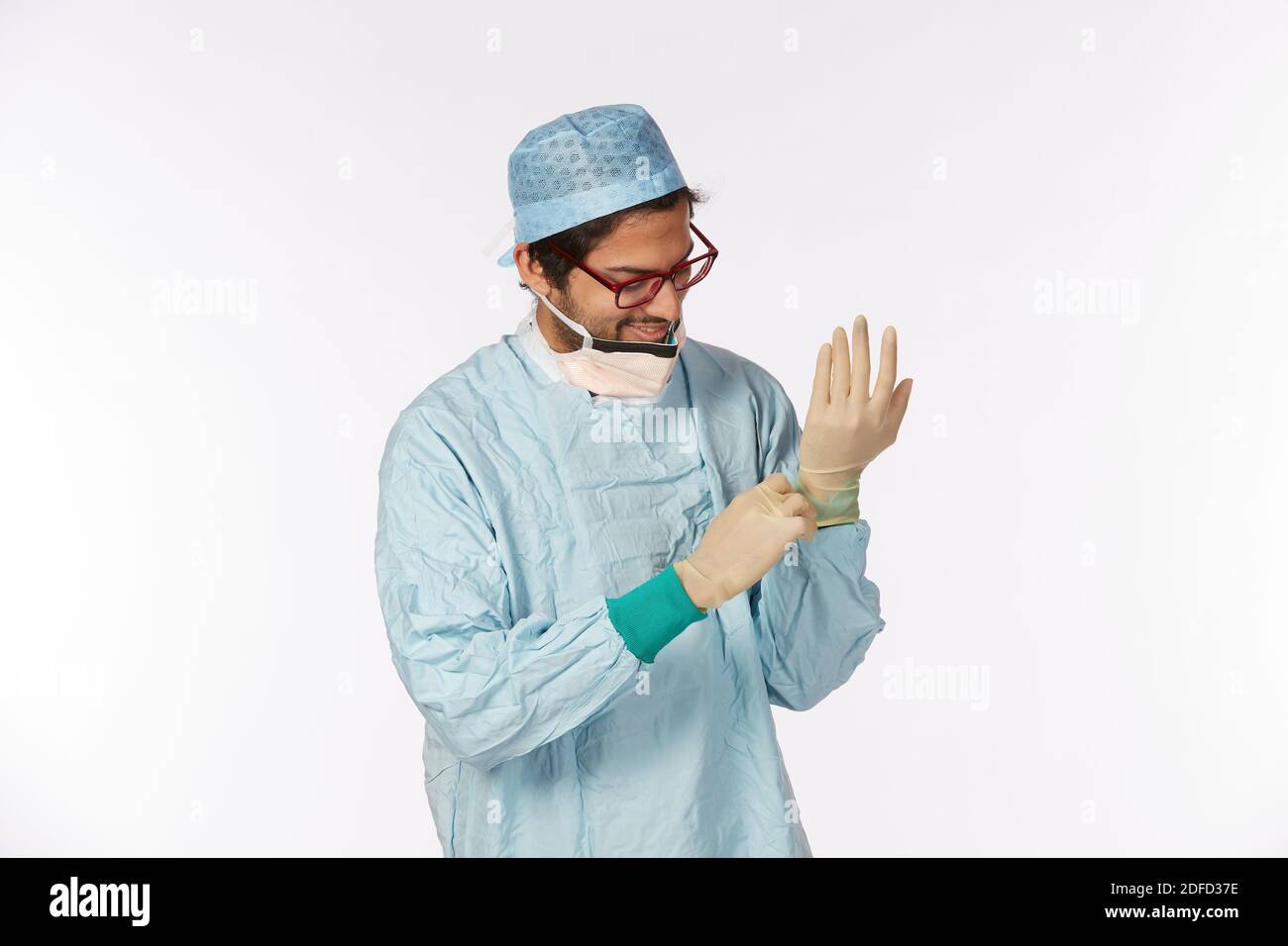 Doctor Wearing PPE Stock Photo - Alamy
