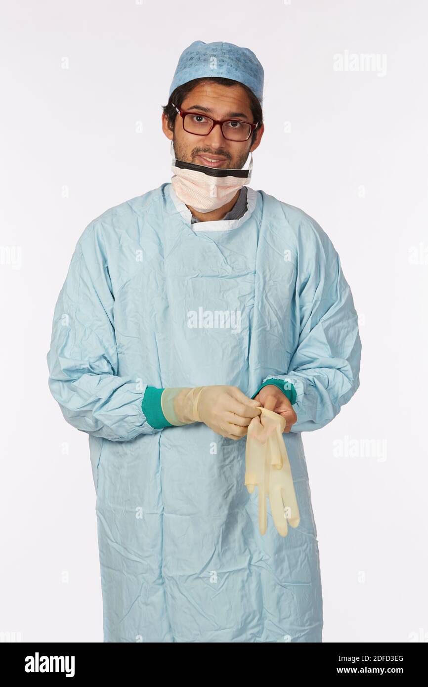 Doctor Wearing PPE Stock Photo - Alamy