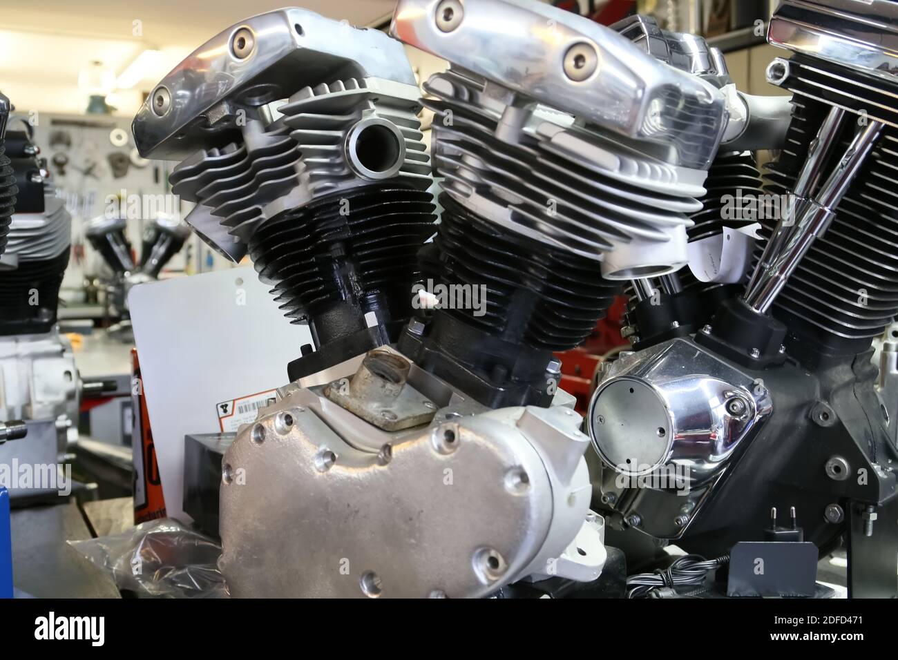 detail of motorcycle engine Stock Photo - Alamy