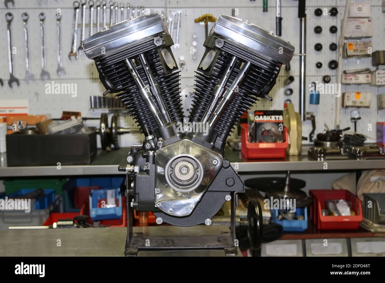 detail of motorcycle engine Stock Photo - Alamy