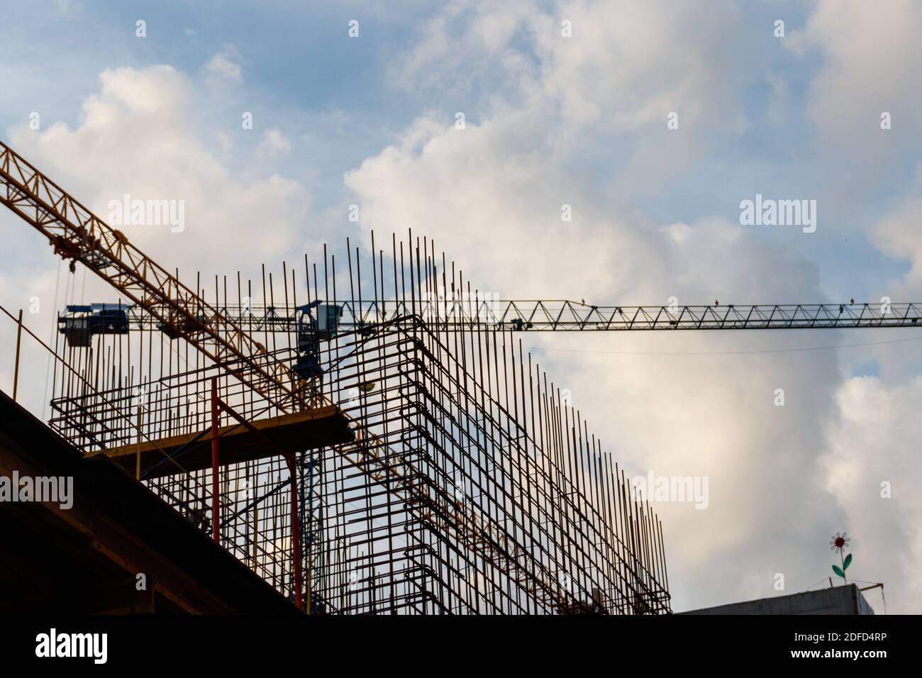 Steel frameworks of building under construction Stock Photo - Alamy