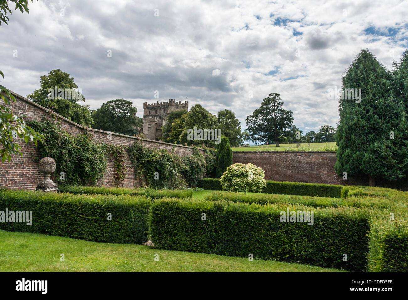 The colourful gardens at Raby Castle,Staindrop,Co.Durham,England,UK ...