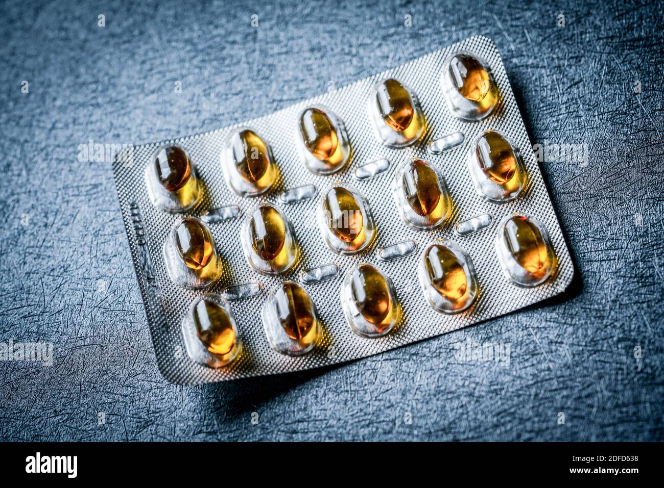 Liquid nutritional supplements in capsules Stock Photo - Alamy