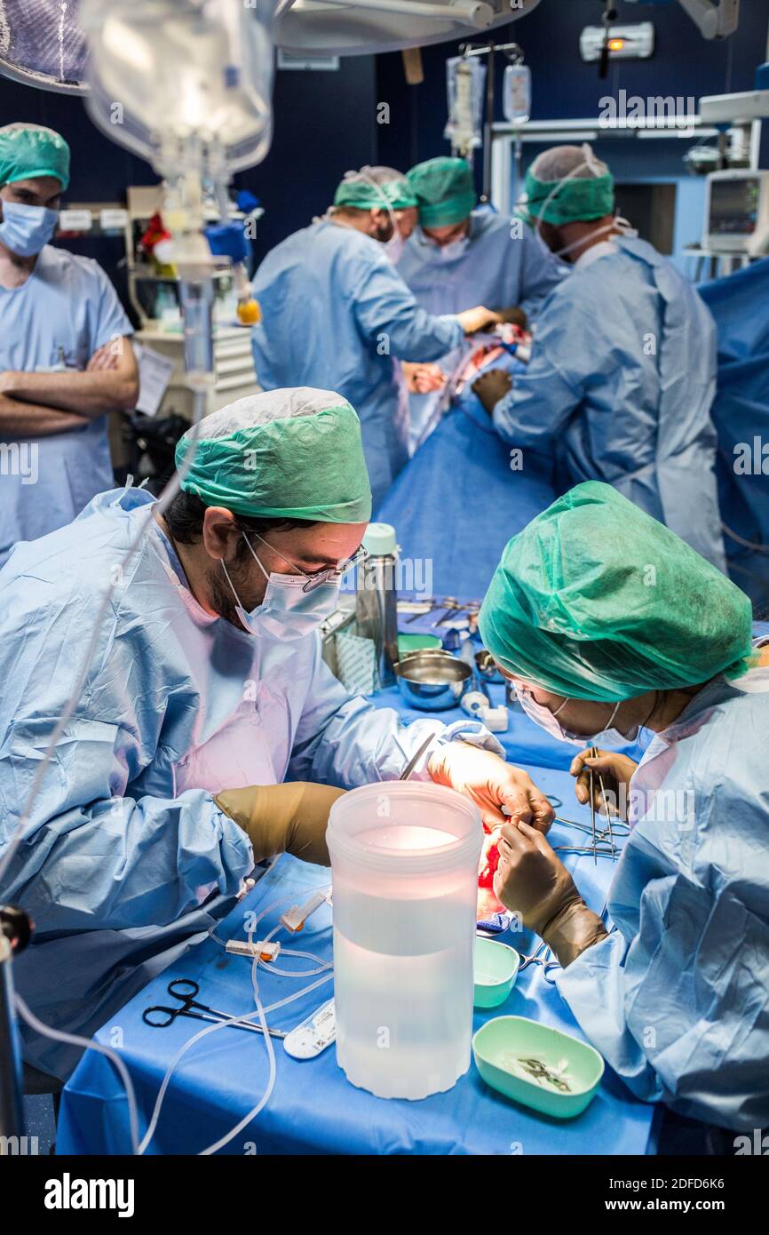 Laparoscopy operation in theatre hi-res stock photography and images ...