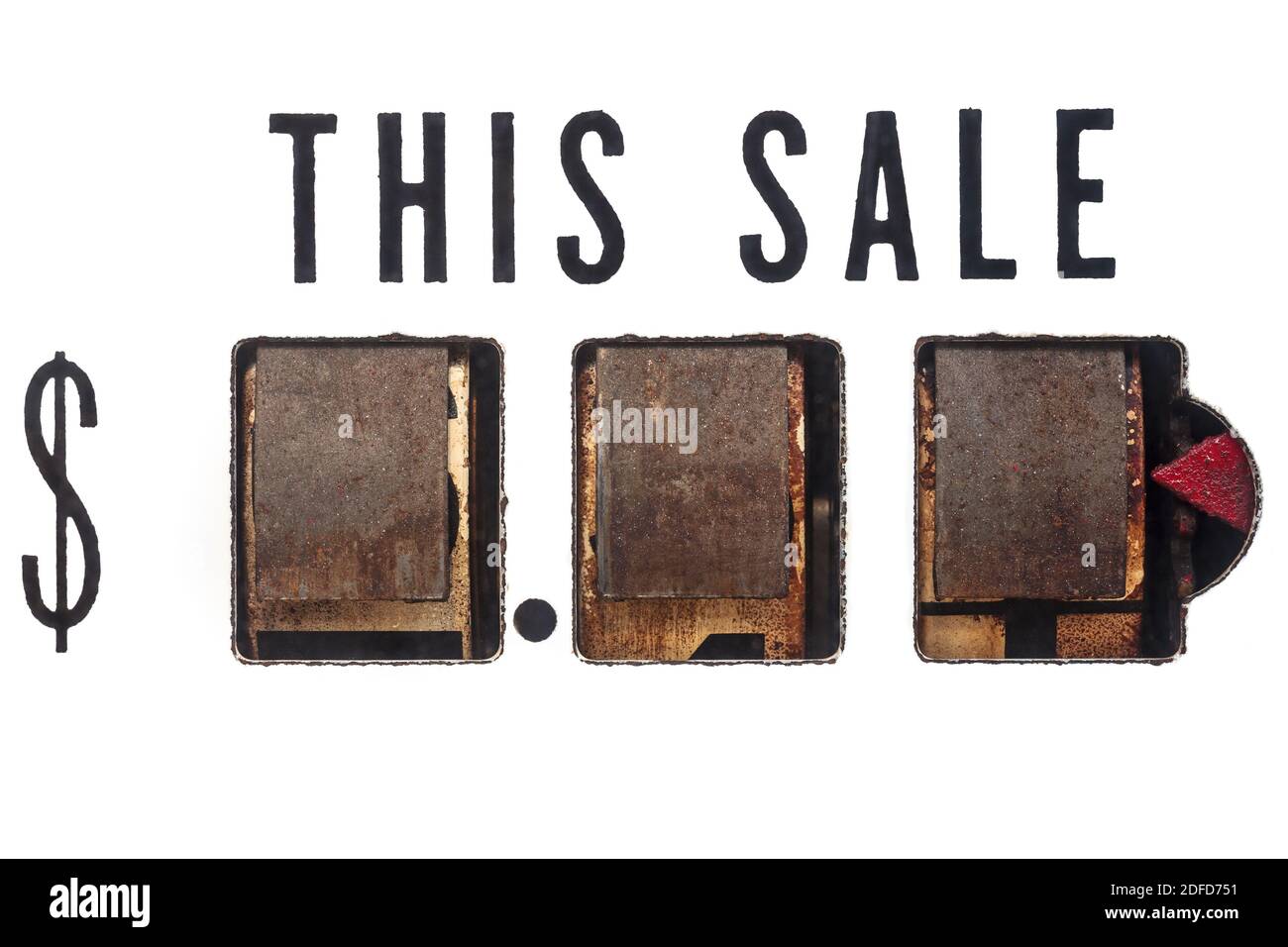 Detail of an old cash register isolated on a white background Stock ...