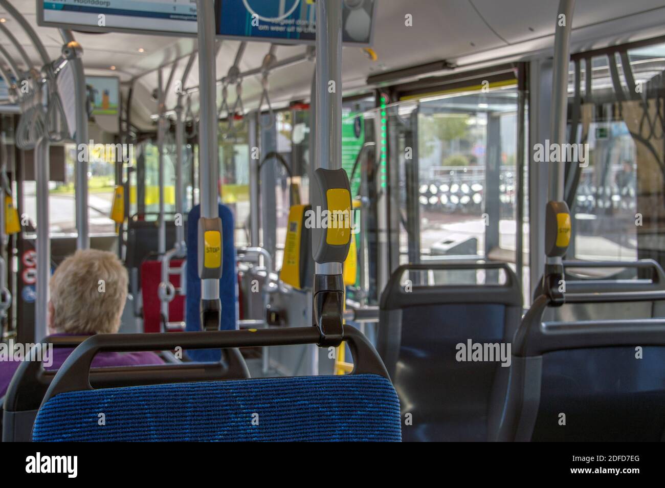 Inside An Allgo Bus At Almere The Netherlands 2018 Stock Photo - Alamy