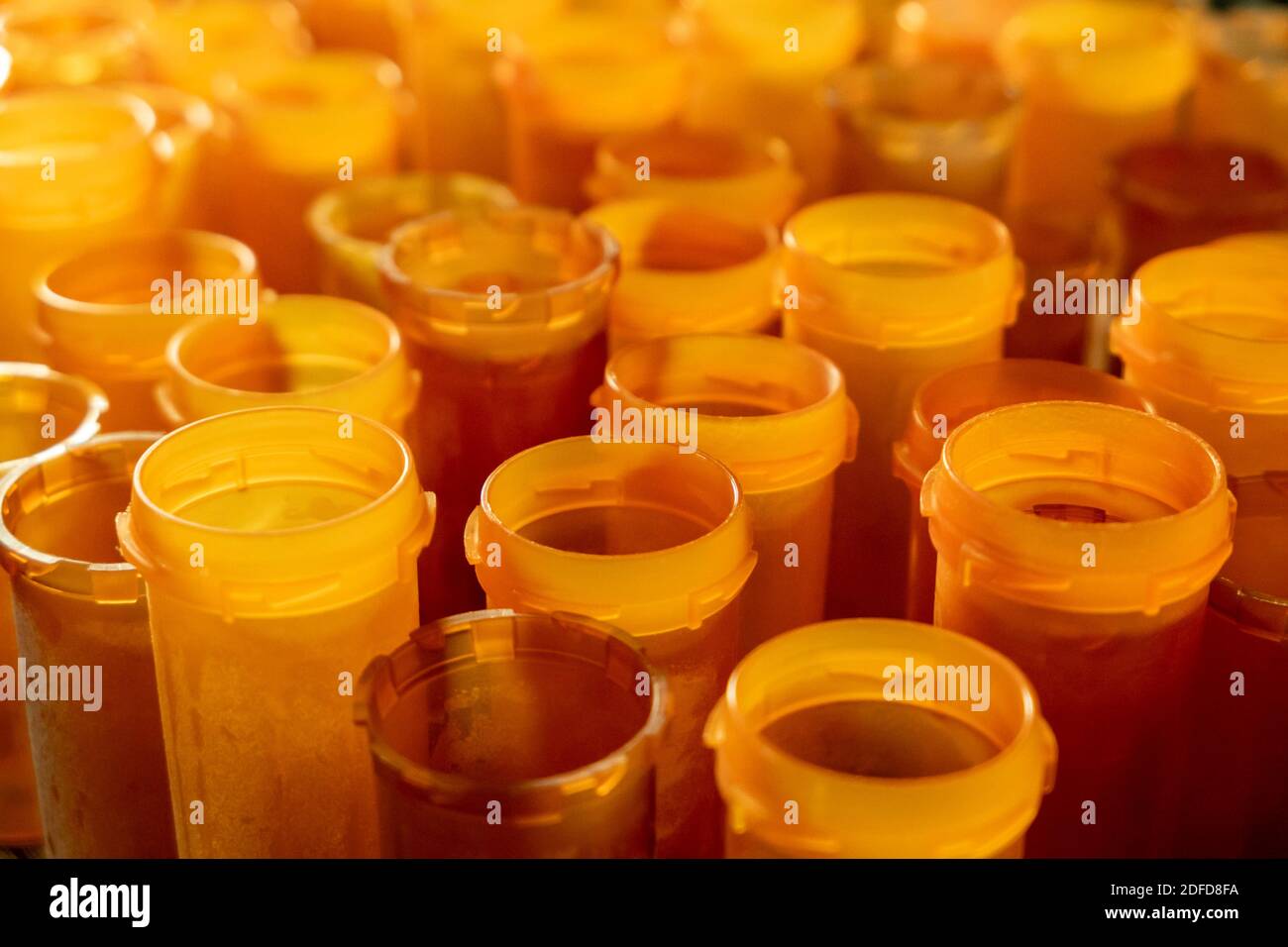 Empty medication jars Stock Photo - Alamy