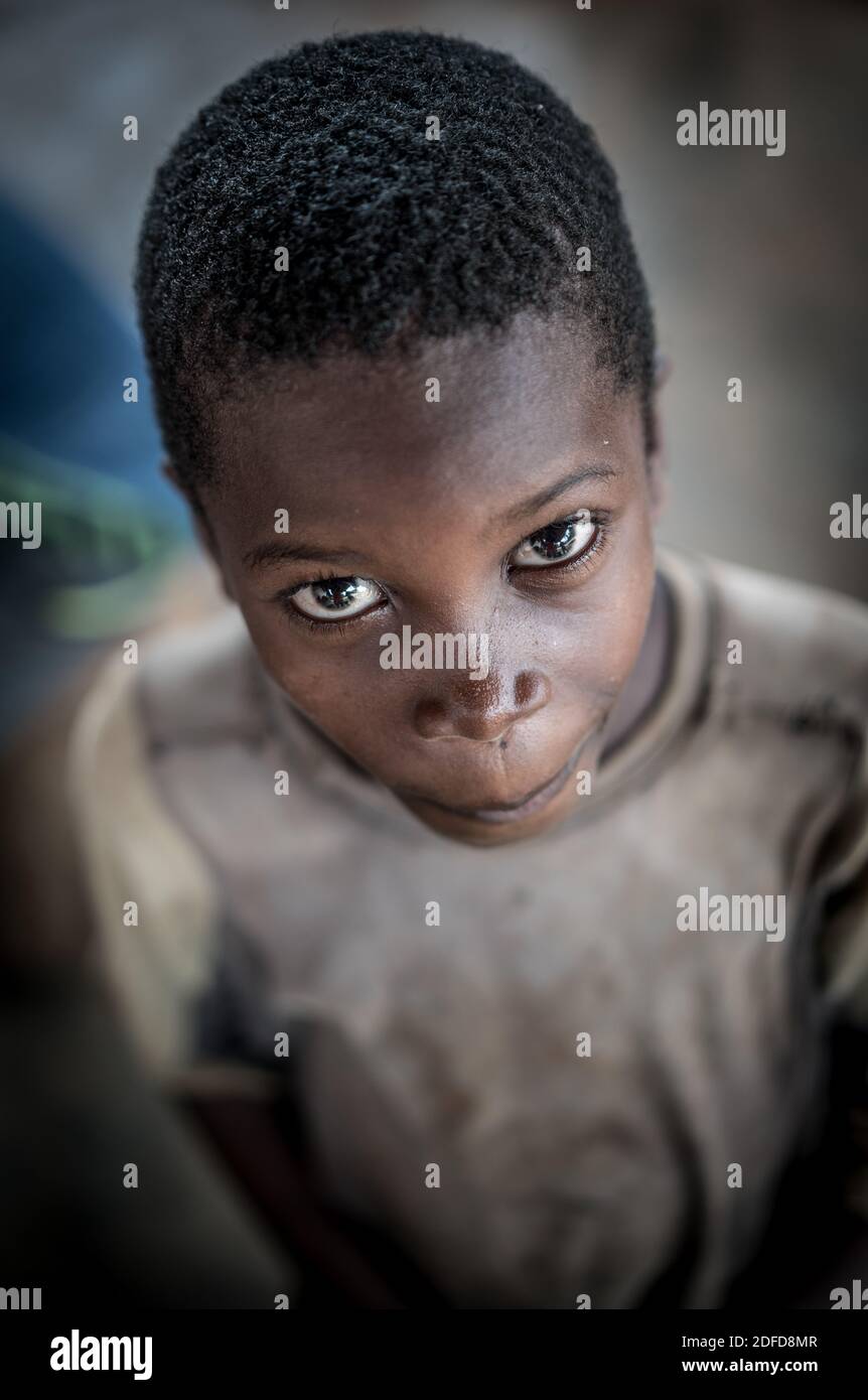 African boy portrait Stock Photo - Alamy