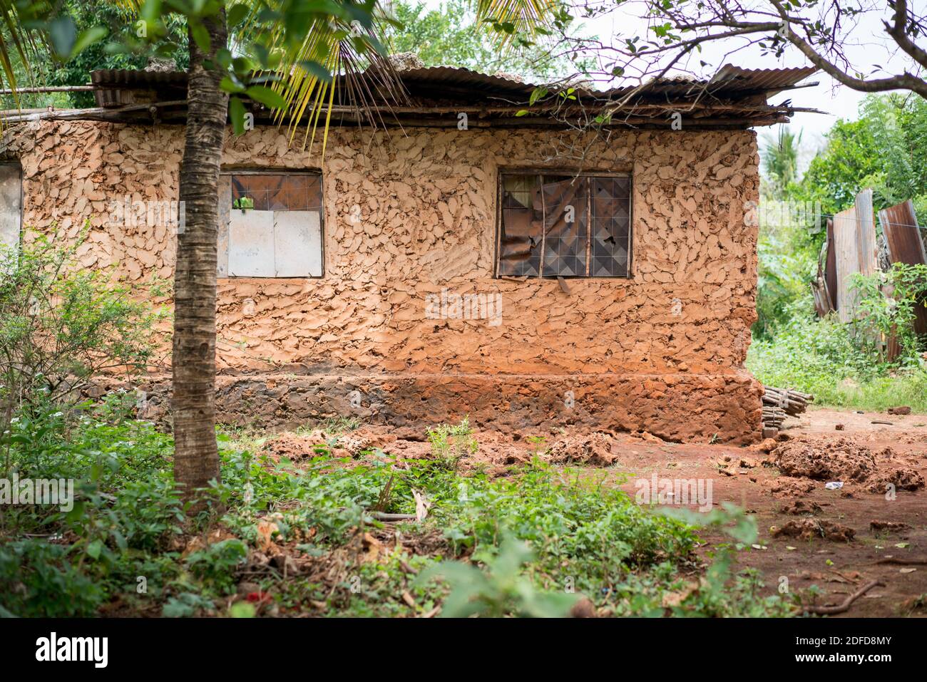 African country house Stock Photo - Alamy