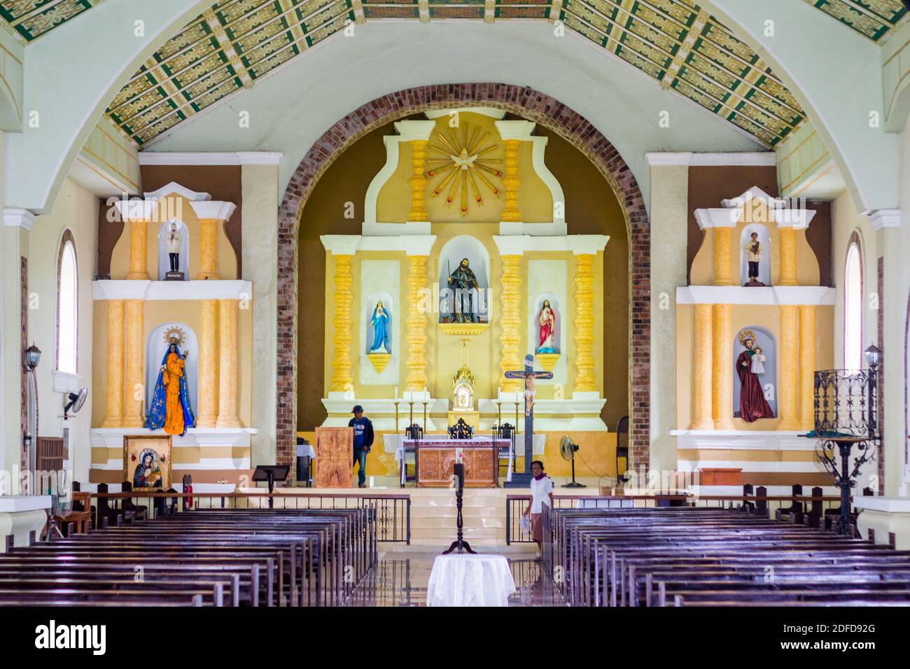 Inside the Iguig Church in Cagayan, Philippines Stock Photo - Alamy