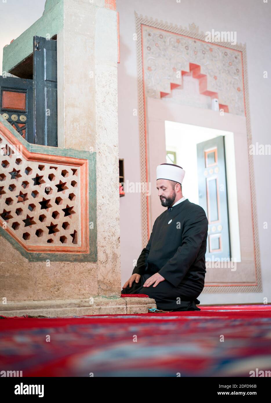 Imam in mosque Stock Photo - Alamy