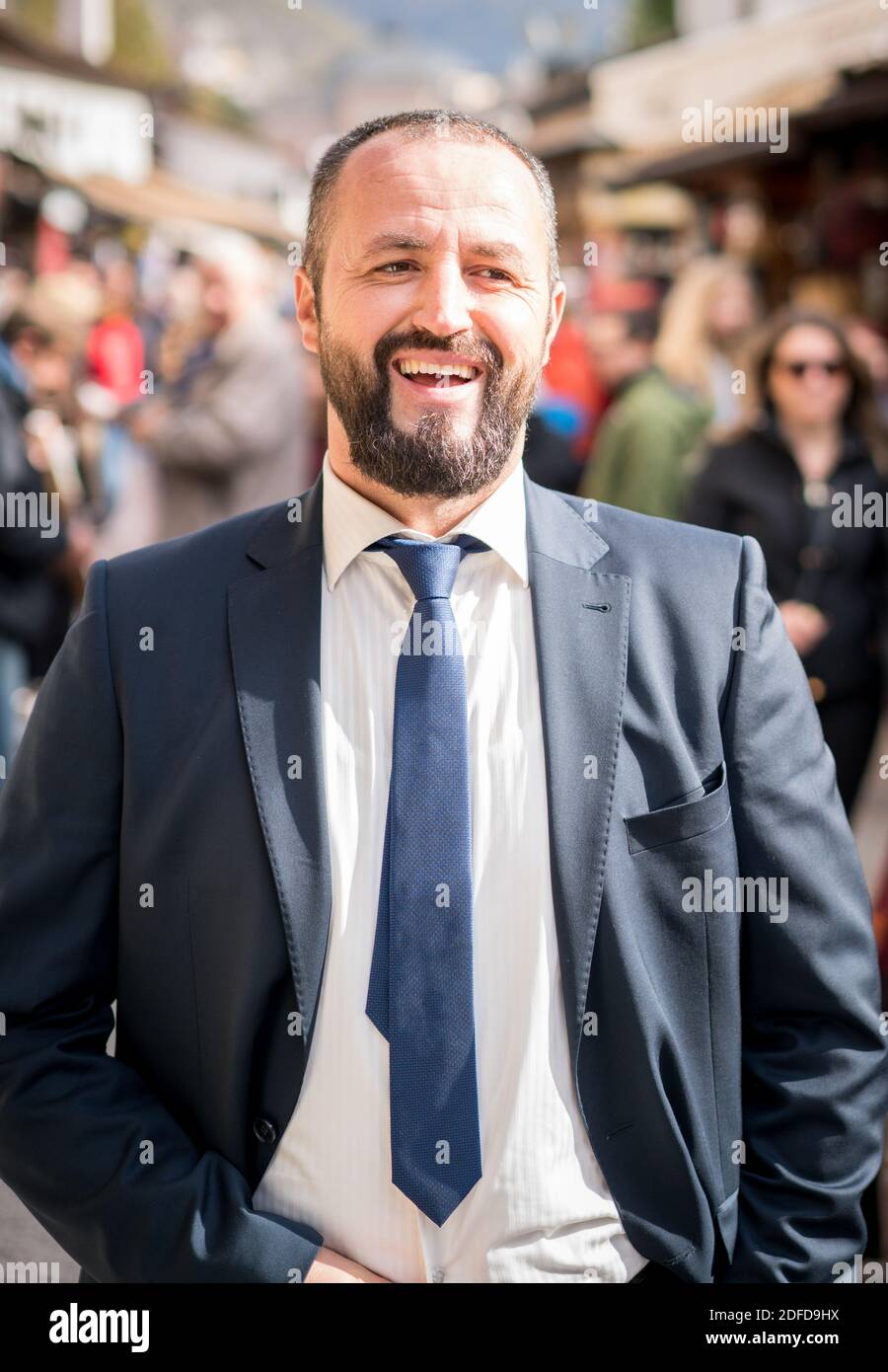 Man on street Stock Photo - Alamy