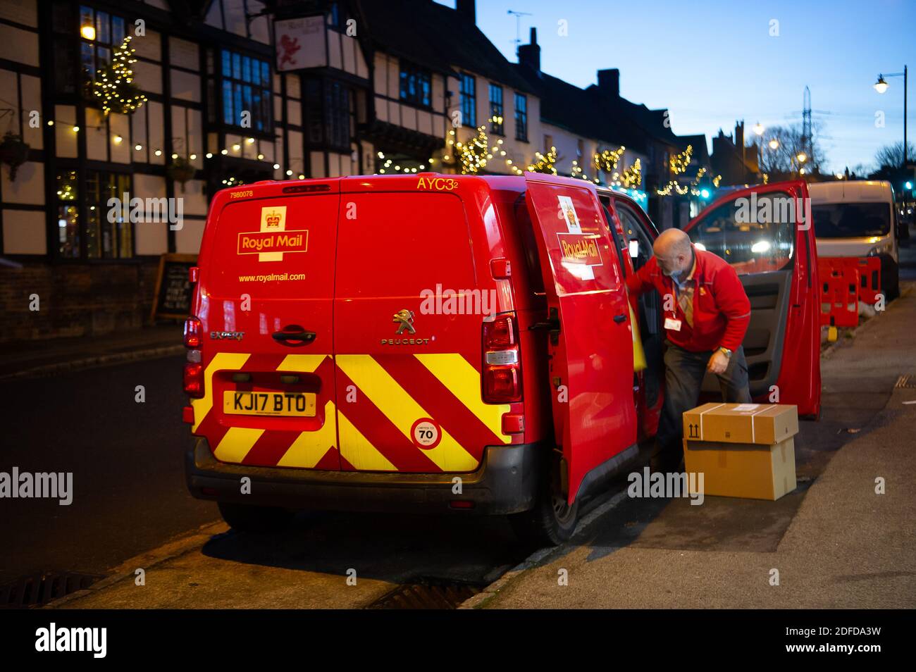 A busy day for a Royal Mail postman in Wendover. Local shops and pubs ...