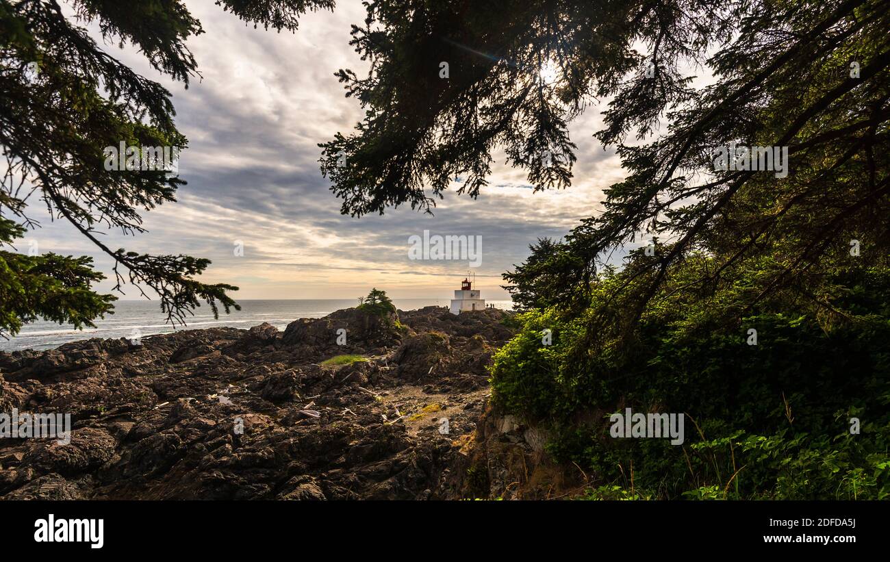 Amphitrite Point Lighthouse inside the Wild Pacific Trail Ucluelet ...