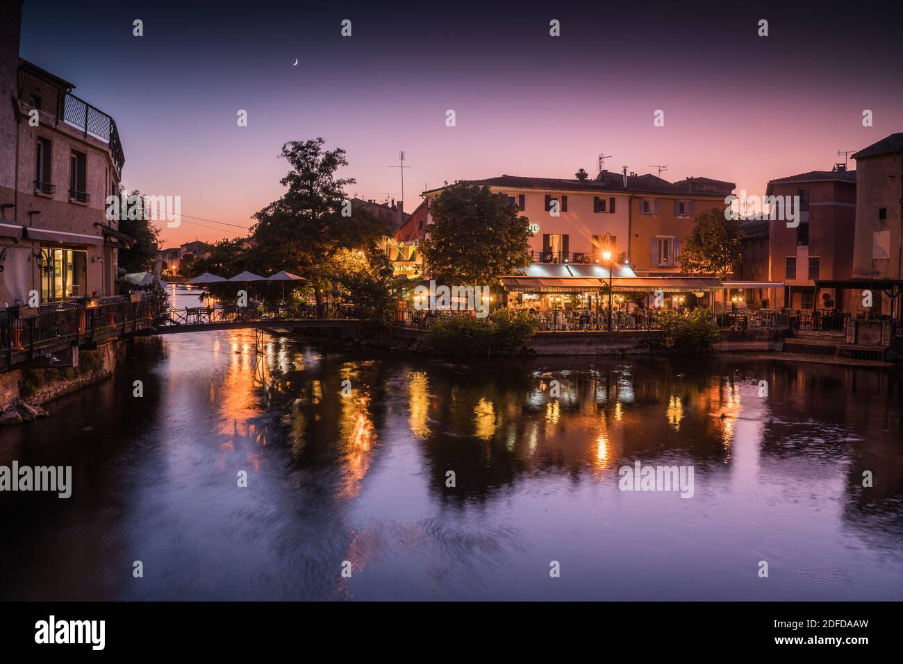 River in the L'Isle sur la Sorgue, Provence, France, Europe Stock Photo ...
