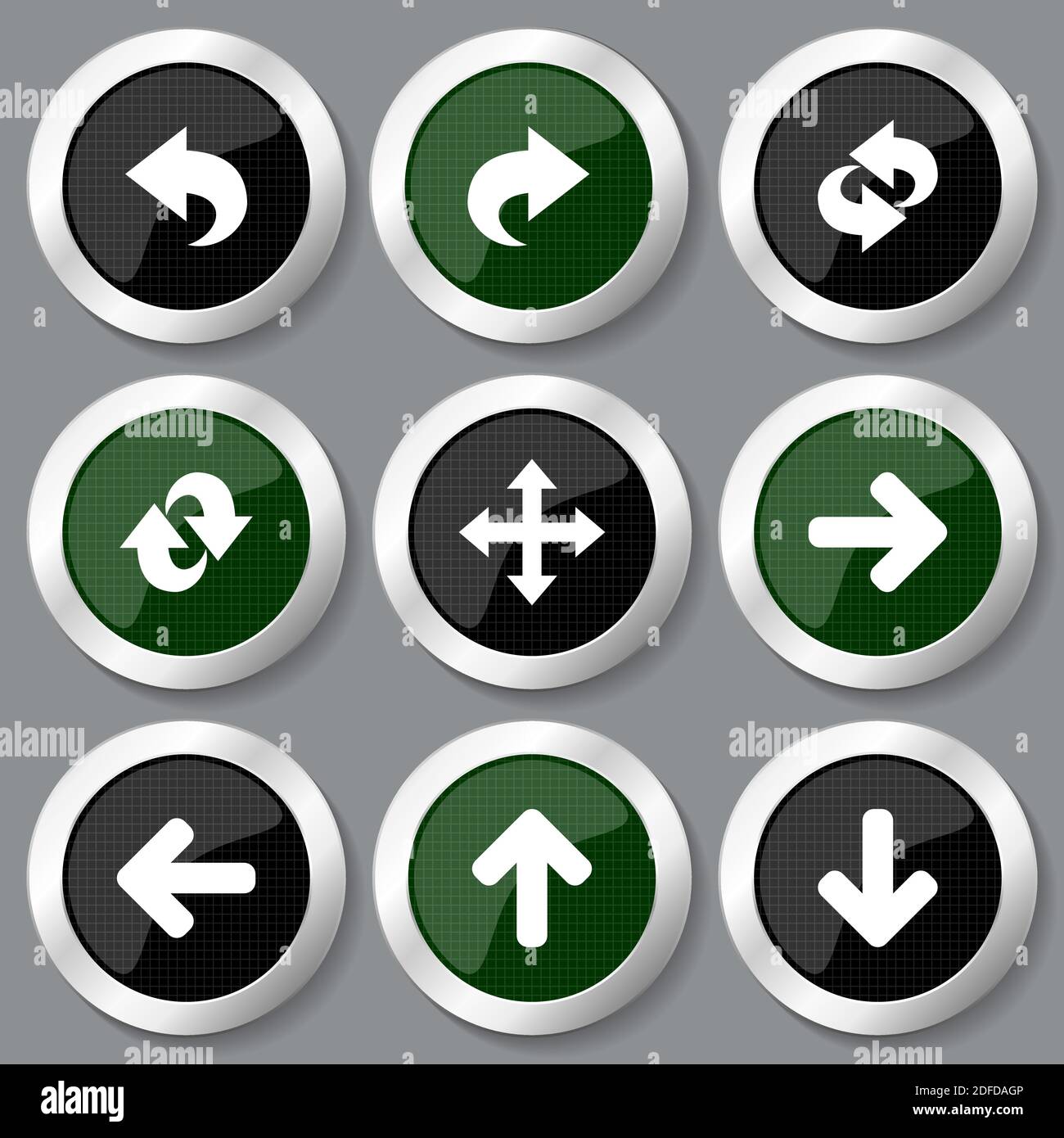 Directional buttons Stock Vector Images - Alamy