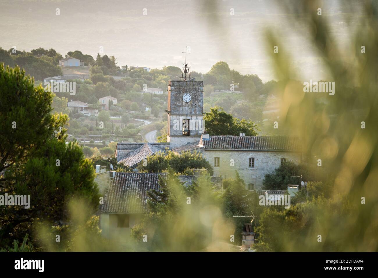 Street of the village Goult, Provence, France, Europe Stock Photo - Alamy