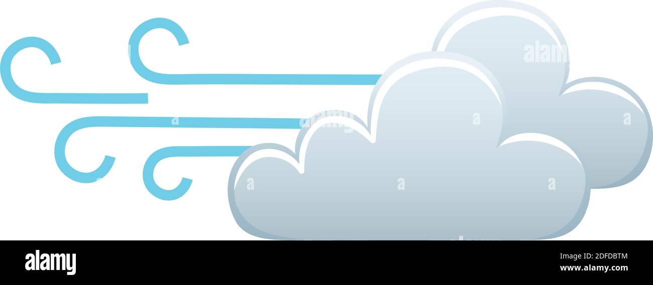weather cloud wind cold icon isolated image vector illustration Stock ...