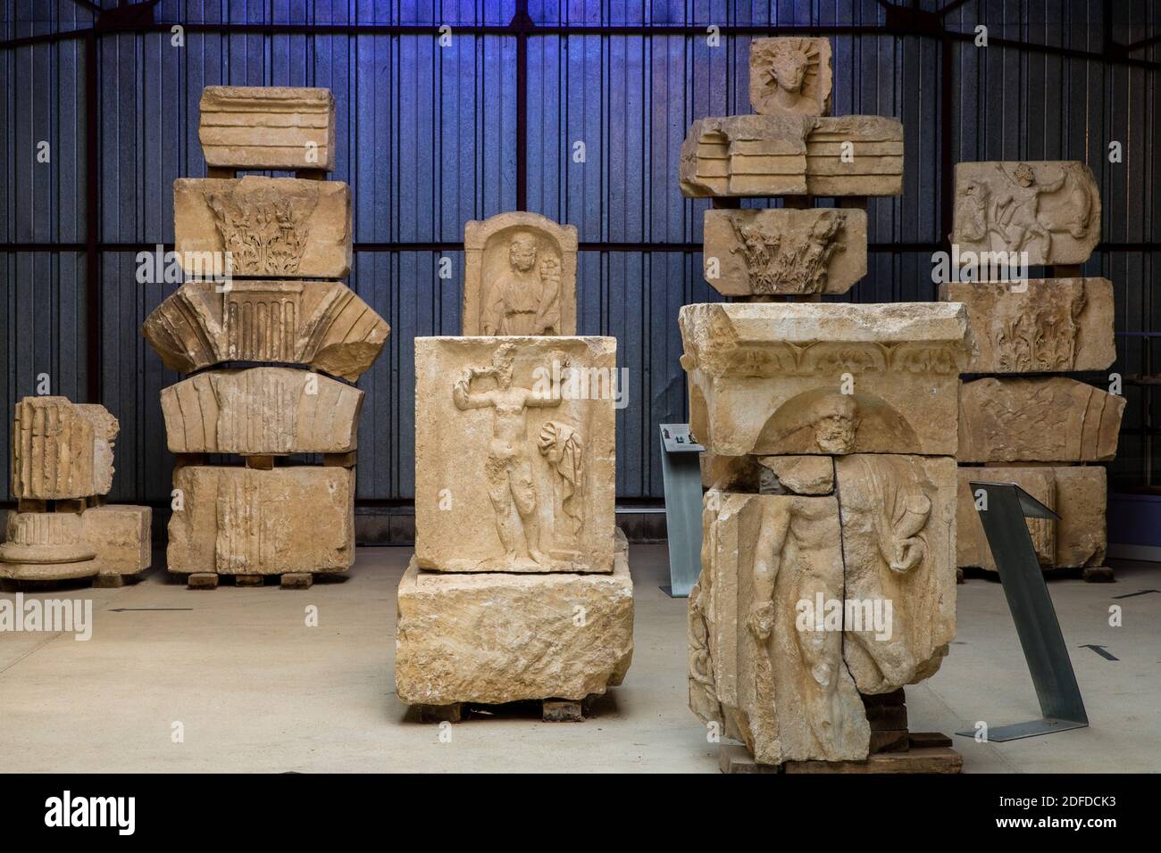 BAS-RELIEF OF HERCULES, ARCHAEOLOGICAL SITE OF ESCOLIVES SAINTE CAMILLE ...