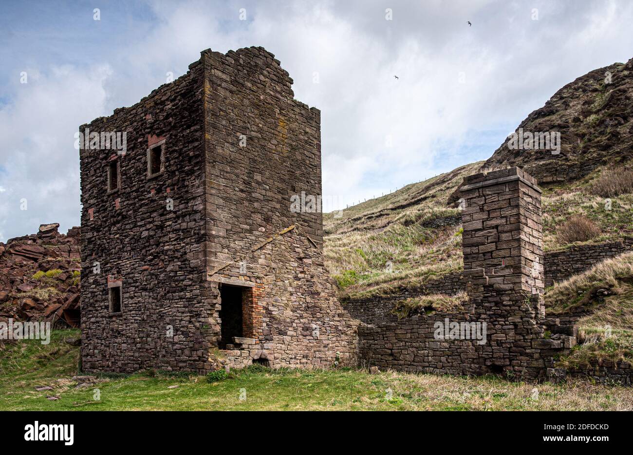 Abandoned coal mine on the Cumbrian coast Stock Photo - Alamy