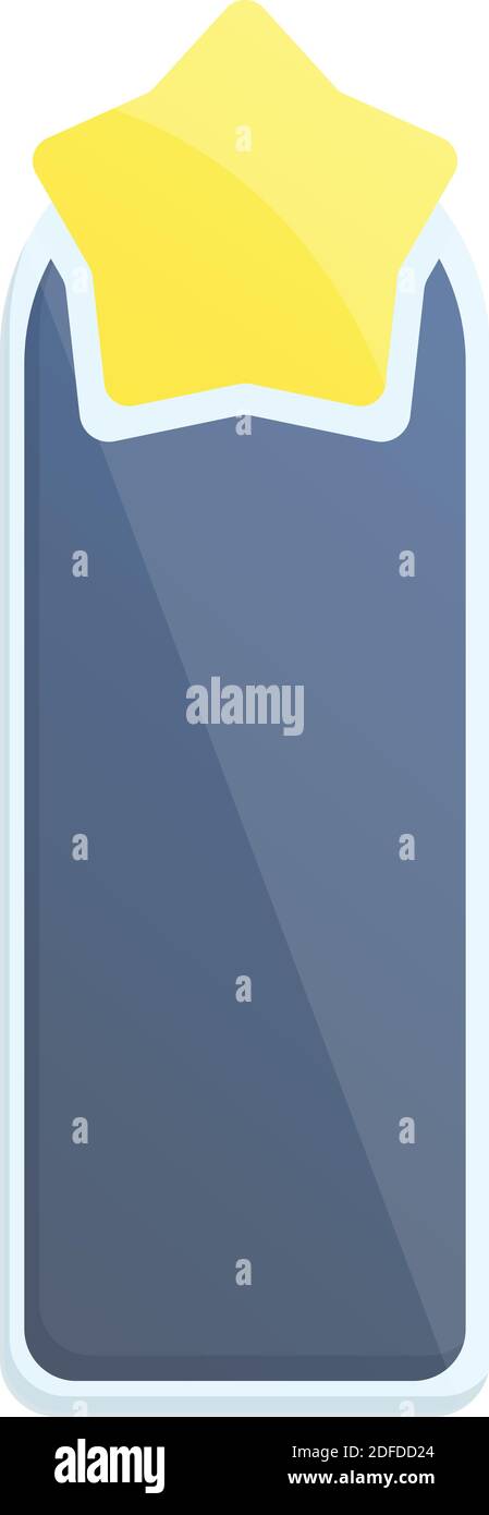 Hard bookmark icon. Cartoon of hard bookmark vector icon for web design ...