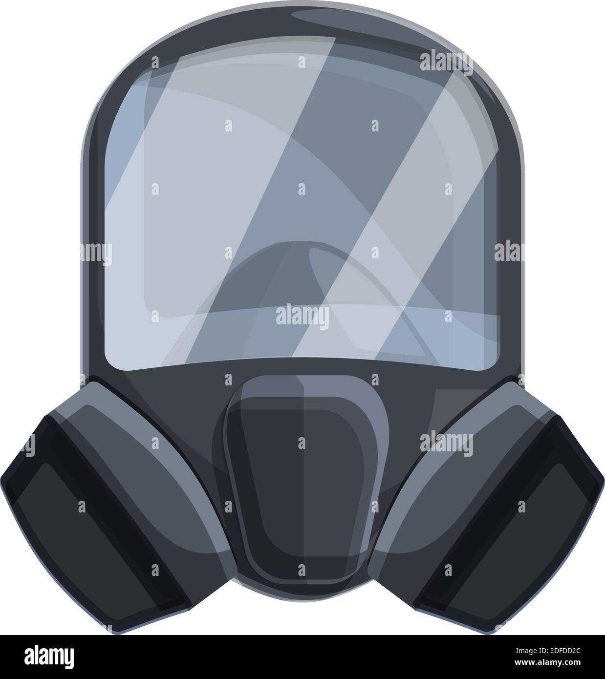 Acid gas mask icon. Cartoon of acid gas mask vector icon for web design ...