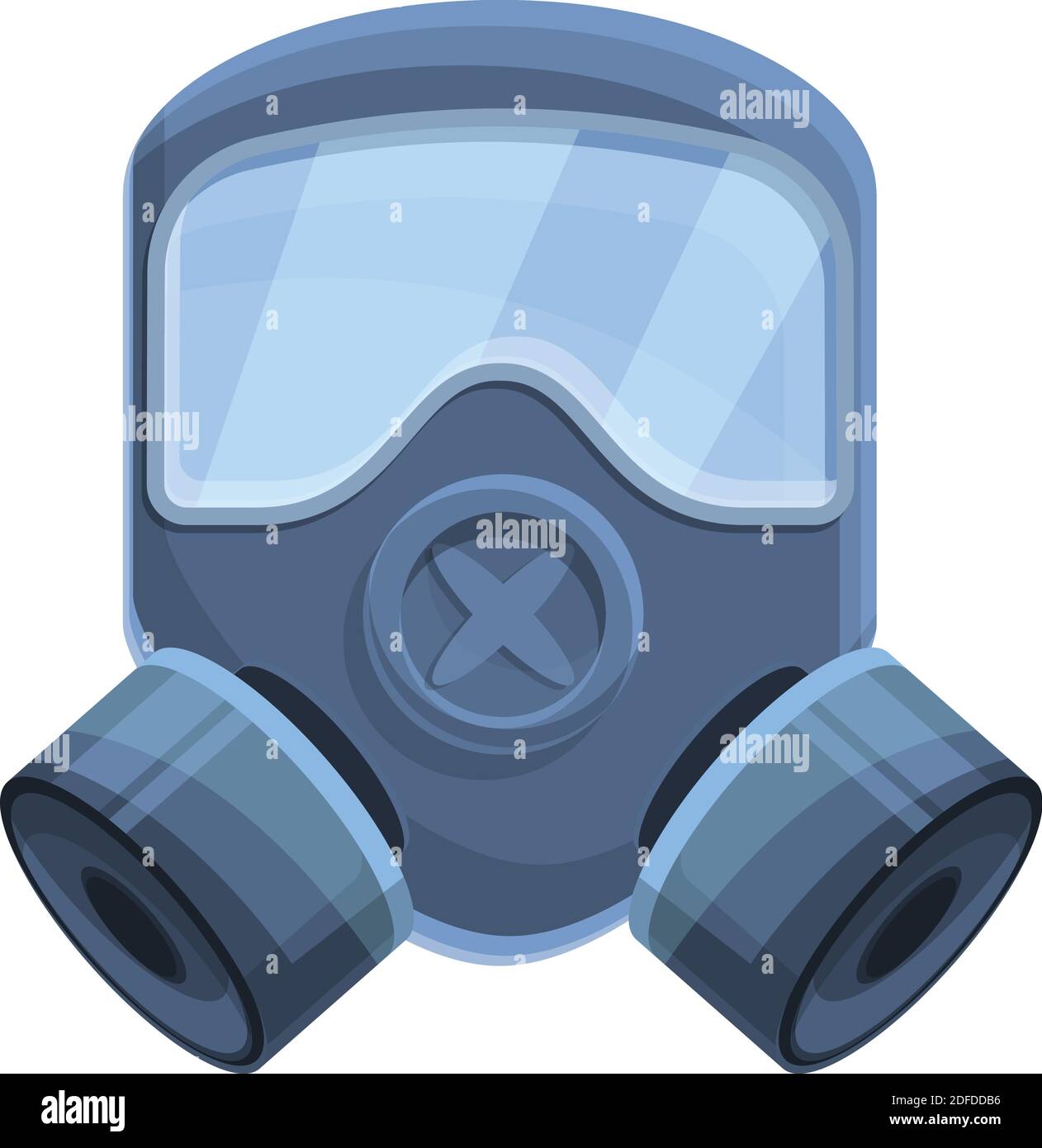 Army gas mask icon. Cartoon of army gas mask vector icon for web design ...