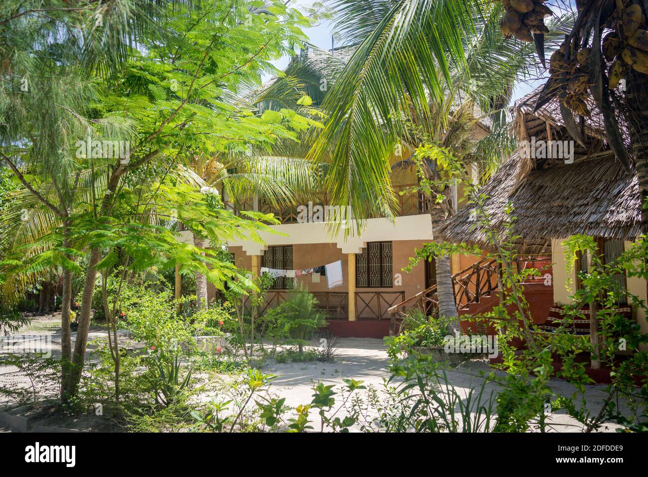 Tropical traditional resort Stock Photo - Alamy
